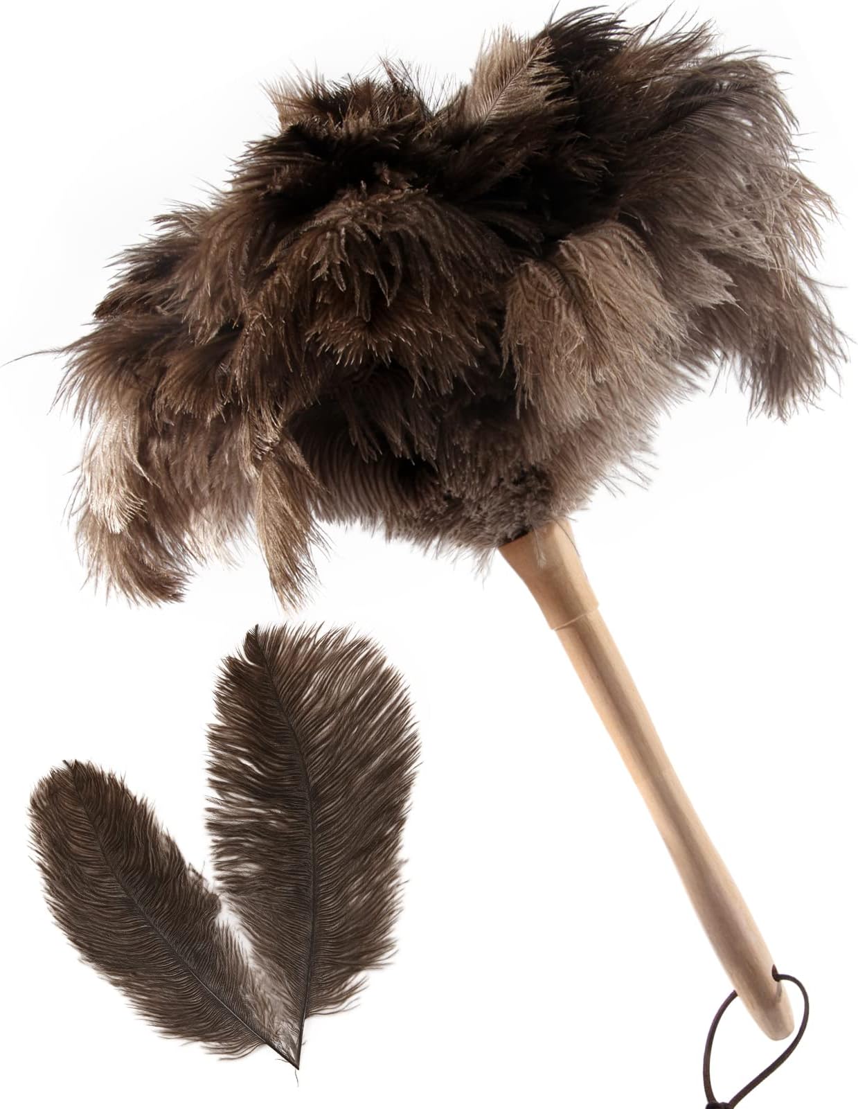 Amazon.com: Aldwin Ostrich Feather Duster, 16 inch Ostrich Feather ...