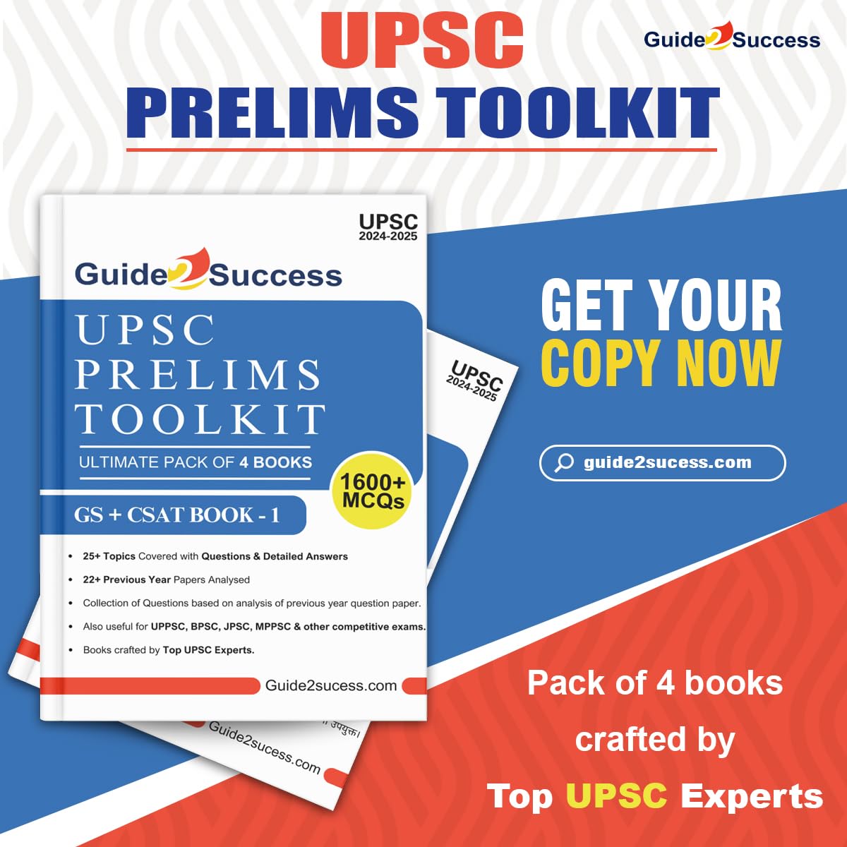 Buy Guide2Success UPSC Civil Services IAS Examination Prelims Set of 4 ...