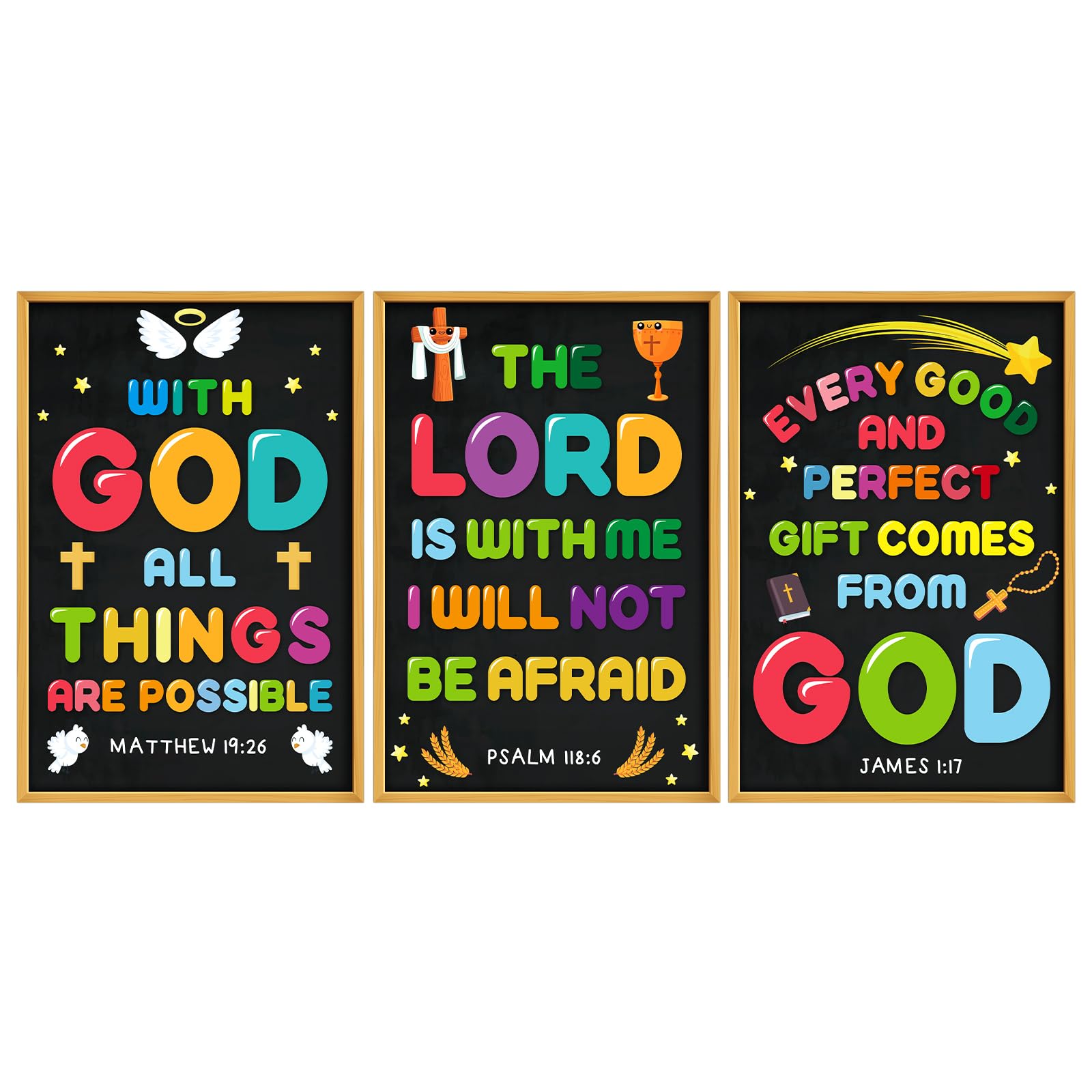 Snapklik.com : Christian Posters For Classroom - 3PCS 165x115 Bible ...