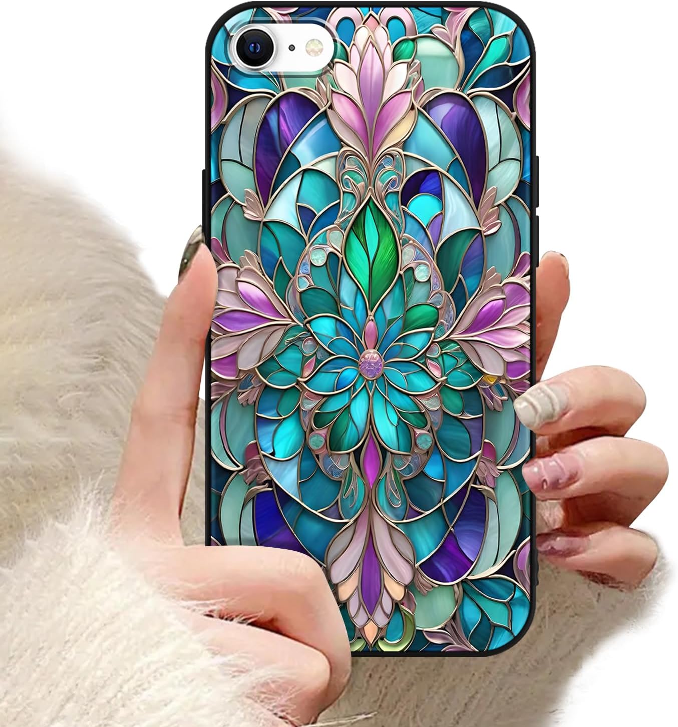 Amazon.com: NBCDSUJ Aesthetics Flower Relief Carving Phone Case for ...