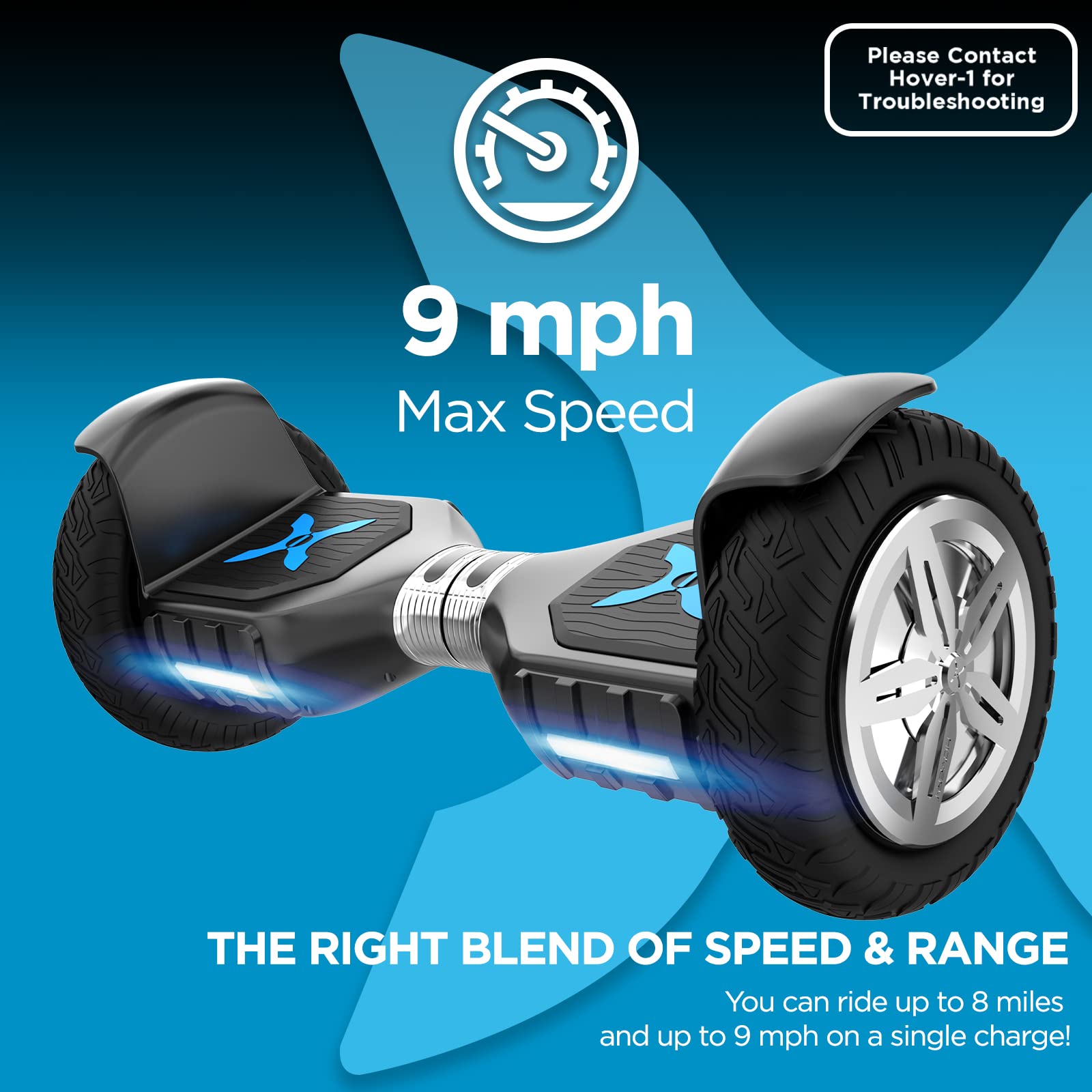 Hover-1 Ranger Pro Elecric Hoverboard | 9MPH Top Speed, 8 Mile Range ...