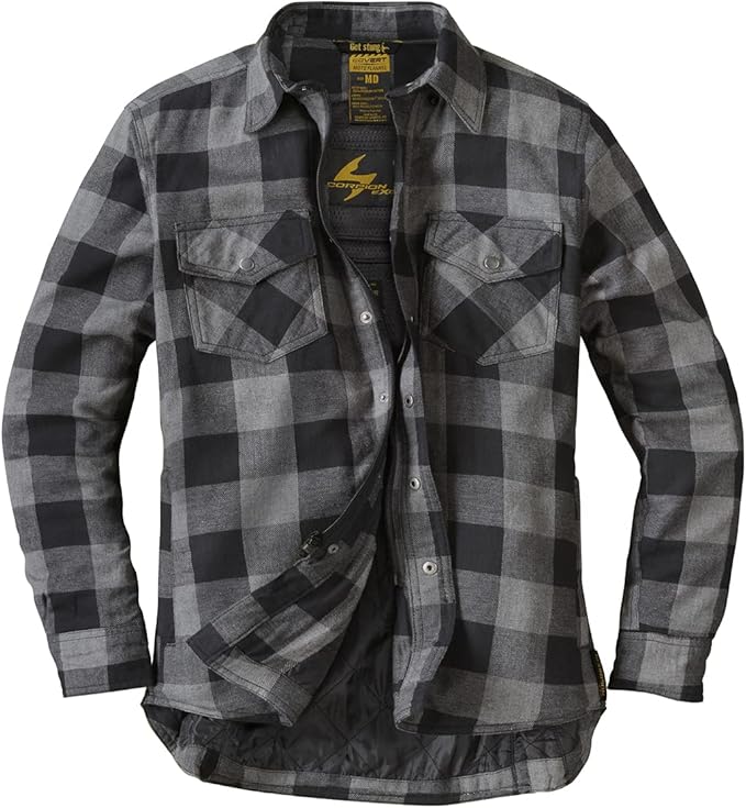 Amazon.com: ScorpionEXO Covert Women's Motorcycle Flannel Riding Shirt ...