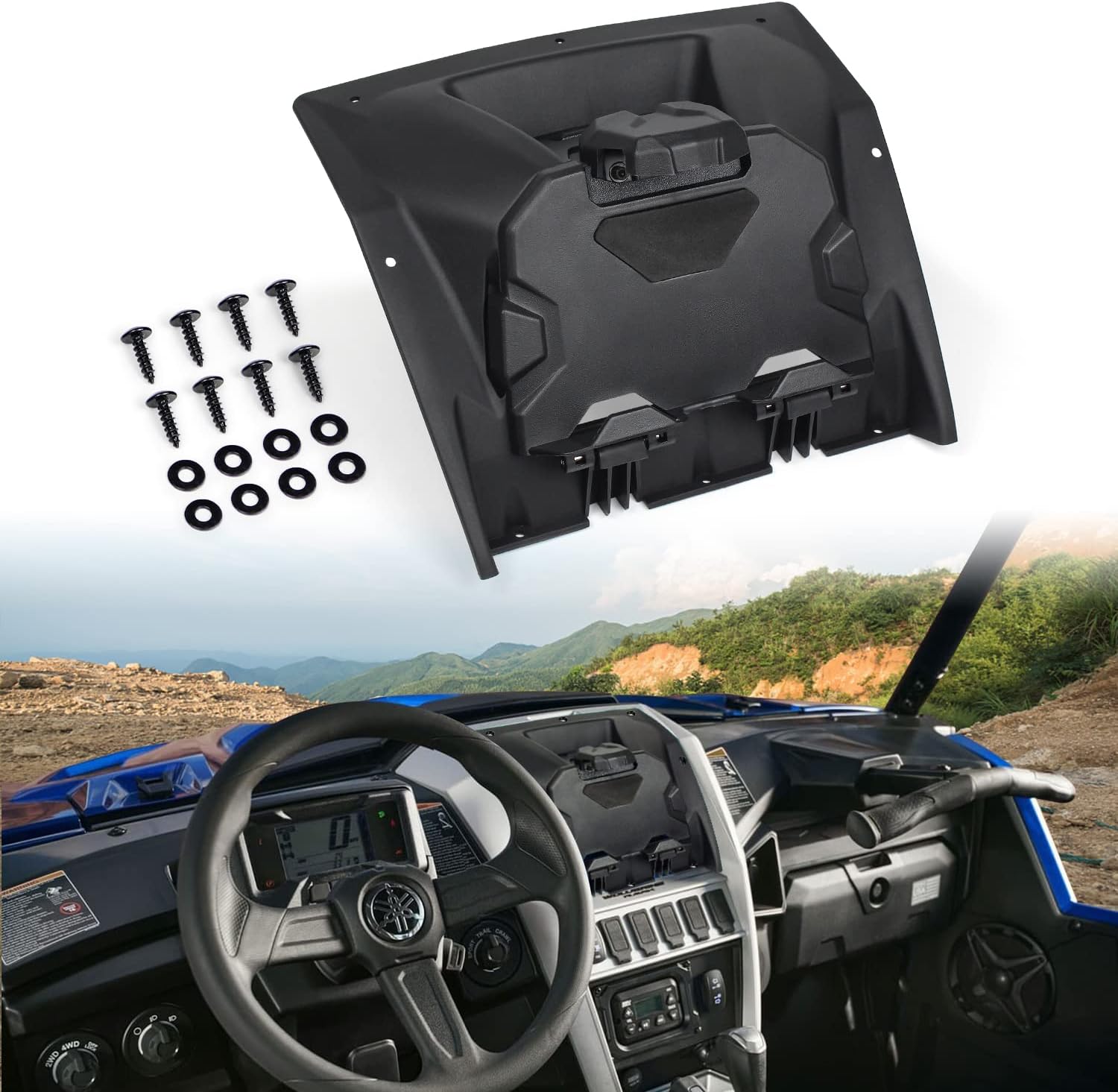 CPOWACE Electronic Device Mounts Compatible with 2021-2025 Yamaha ...