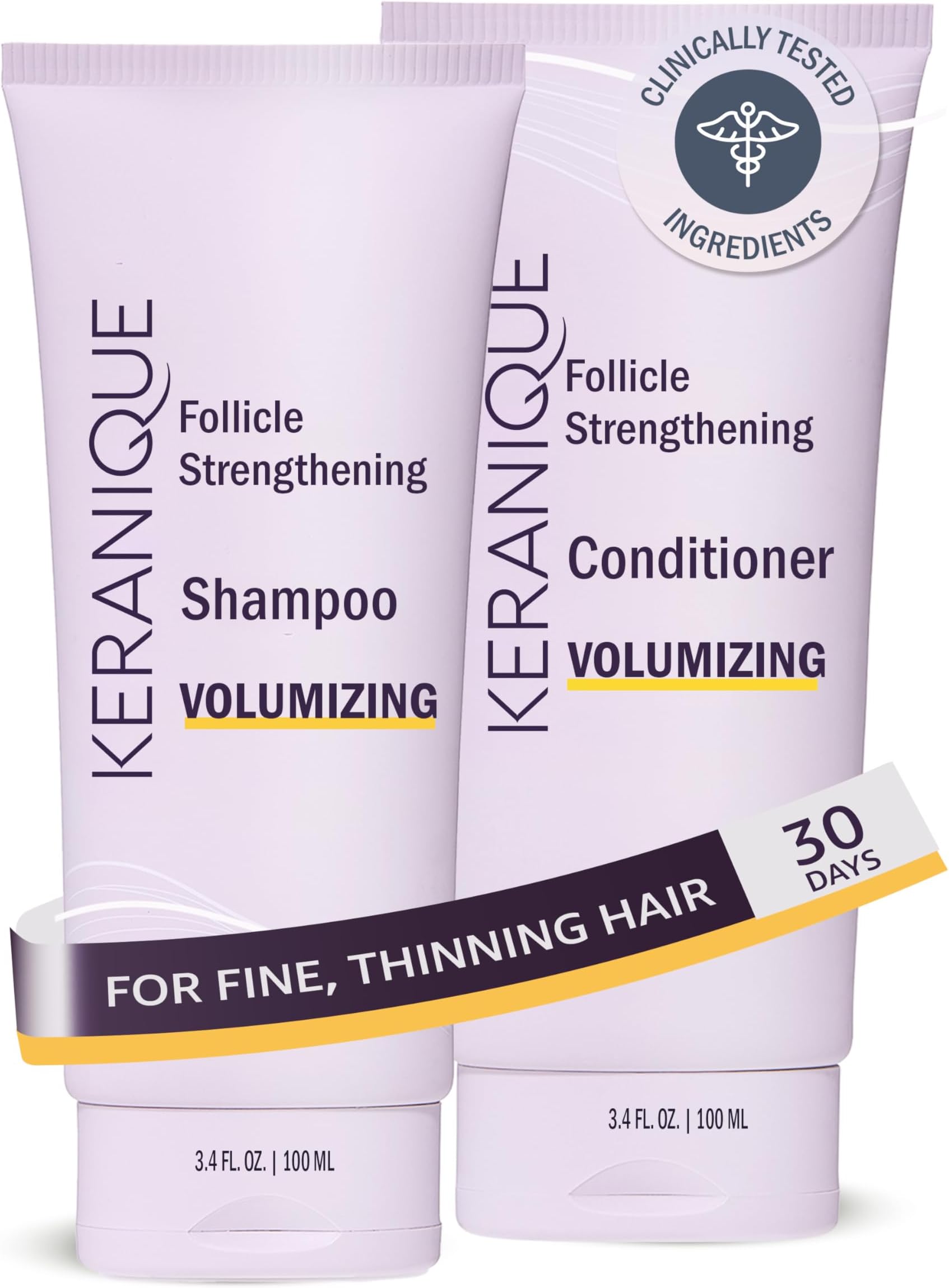 Amazon.com : Keranique Shampoo and Conditioner - Volumizing Shampoo and ...