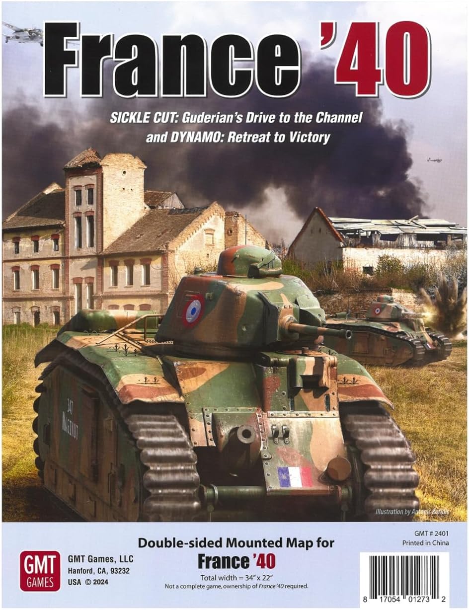 Amazon.com: GMT France 40 - Mounted Map Board : Toys & Games