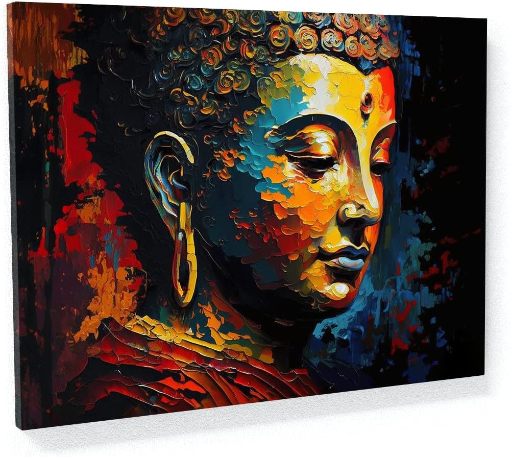 Amazon.com: Sense Canvas Buddha Art Contemporary Buddha 4 Canvas Art ...