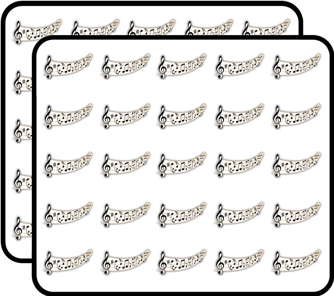 Amazon.com: Music Notes Art Decor Sticker for Scrapbooking, Calendars ...