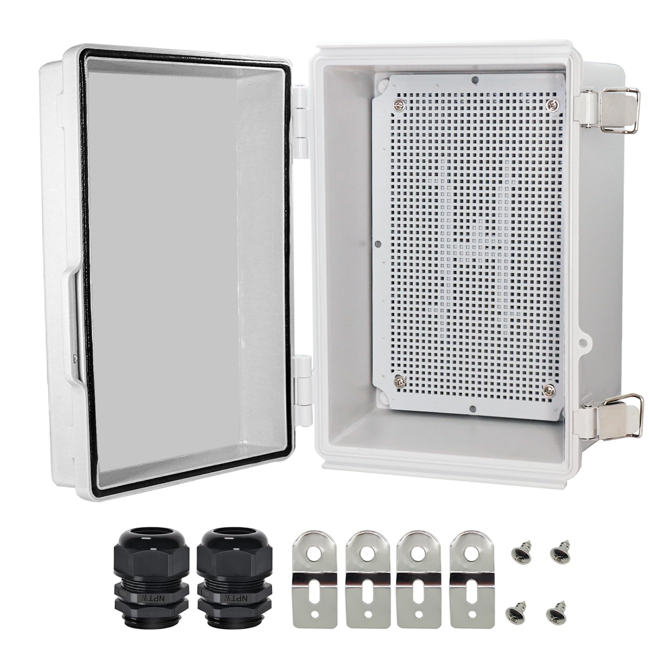 Zulkit Junction Box Ip67 Waterproof Electrical Box Hinged Cover ...