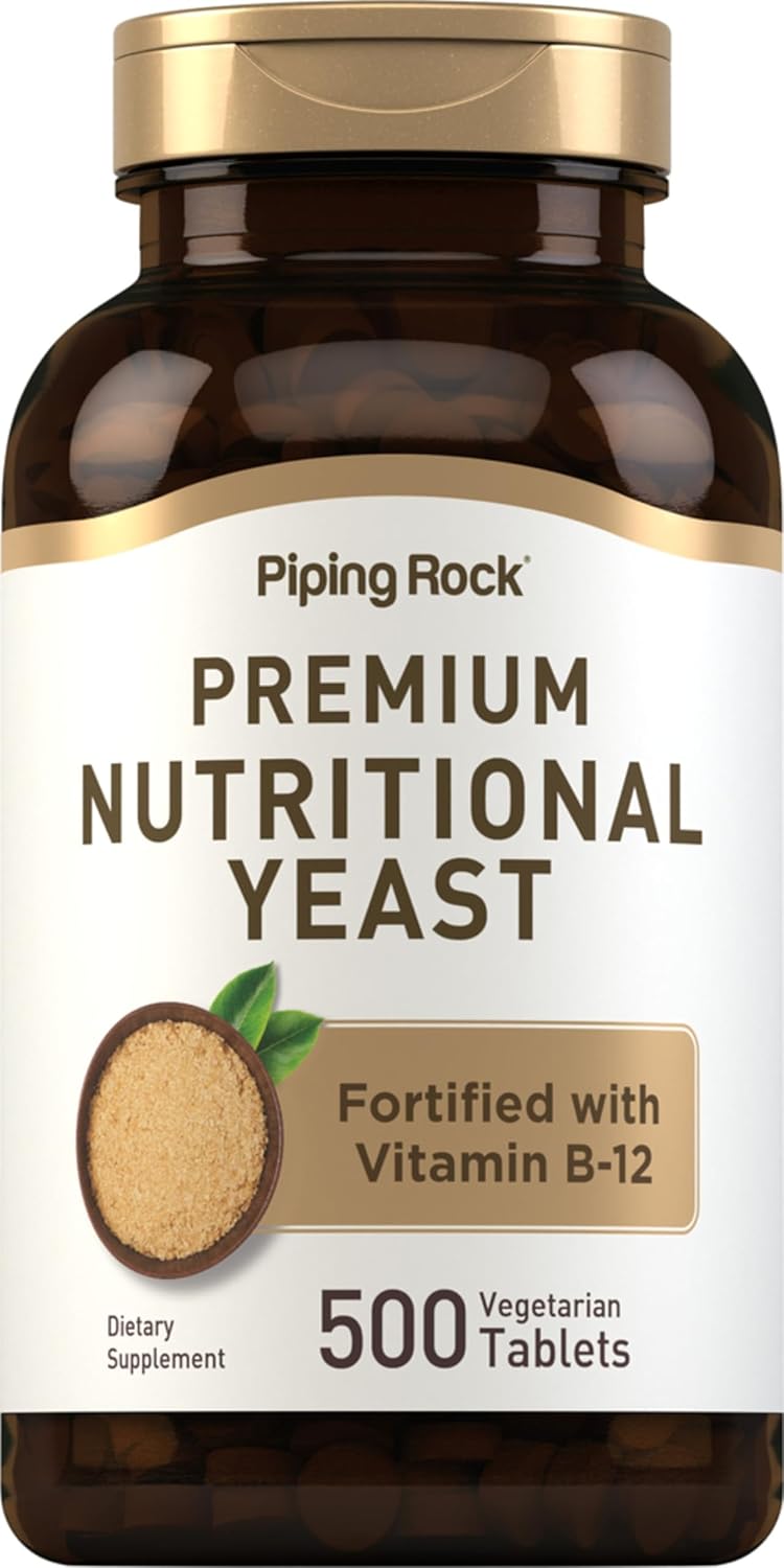 Amazon.com: Piping Rock Nutritional Yeast Tablets | 500 Pills ...
