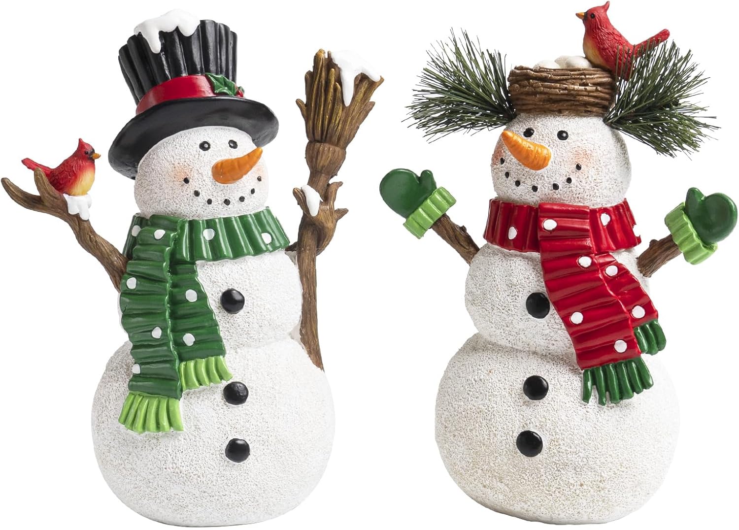 Amazon.com: Geemuslly 7.4in Snowmen Christmas Decorations Centerpiece ...