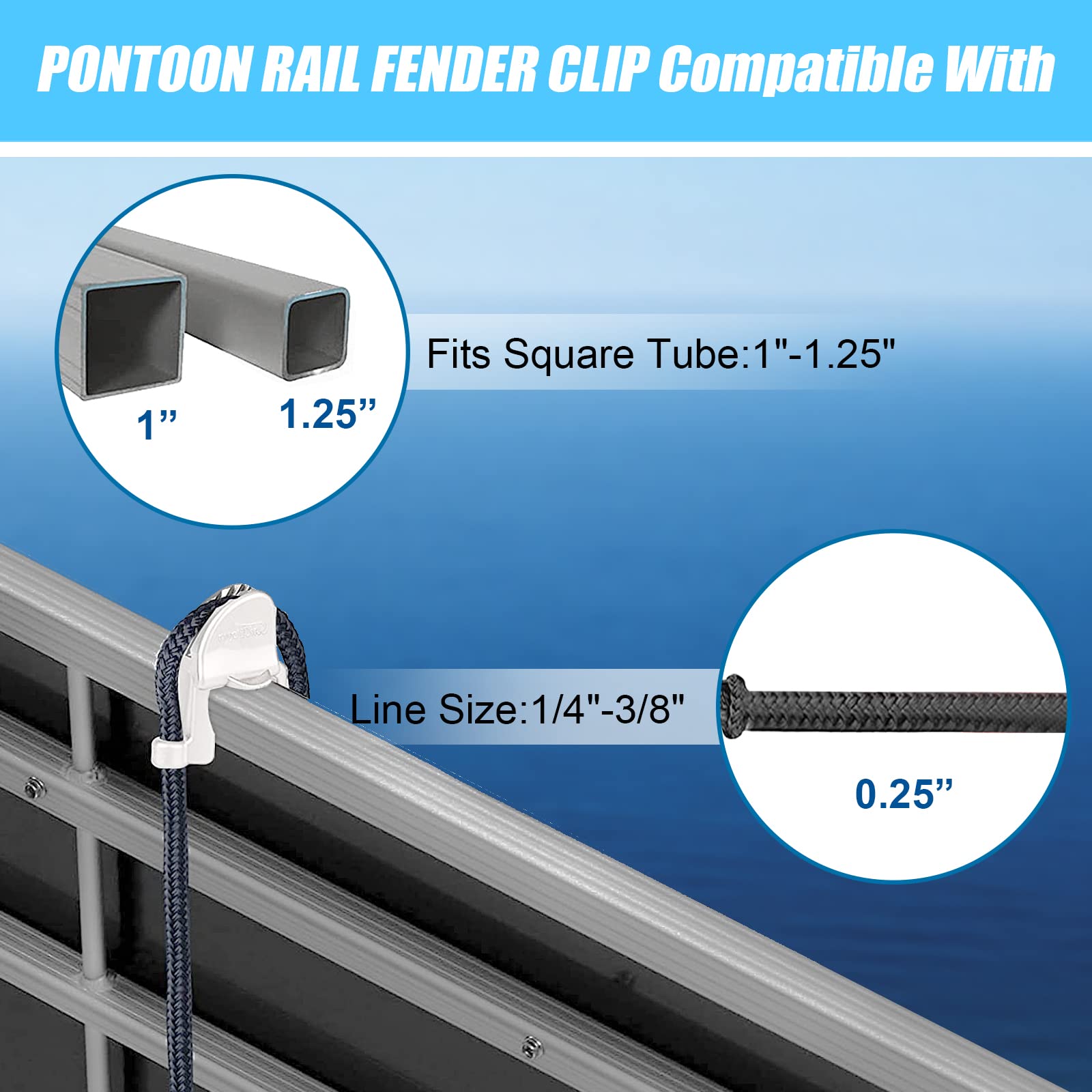 Snapklik.com : Boat Fender Clips, Boat Bumper Clips, Pontoon Boat ...