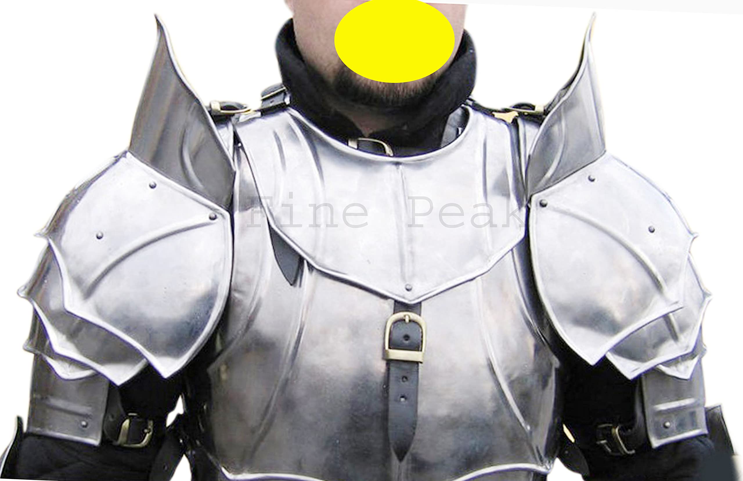 Amazon.com: Fine Peak Medieval Shoulders with Neck LARP Armor Fantasy ...