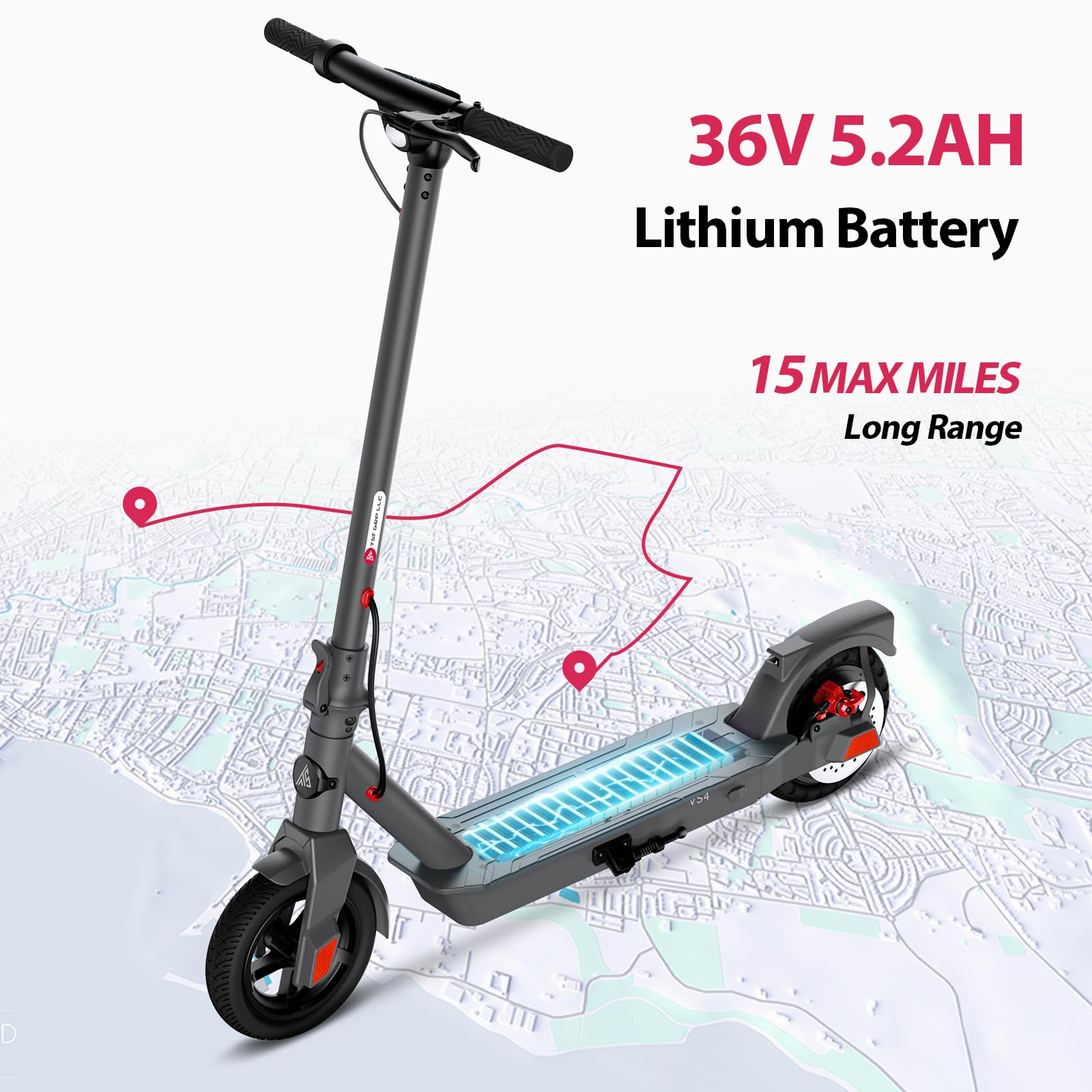 Snapklik.com : TST Electric Scooter For Adults, 18 Mph Foldable E ...