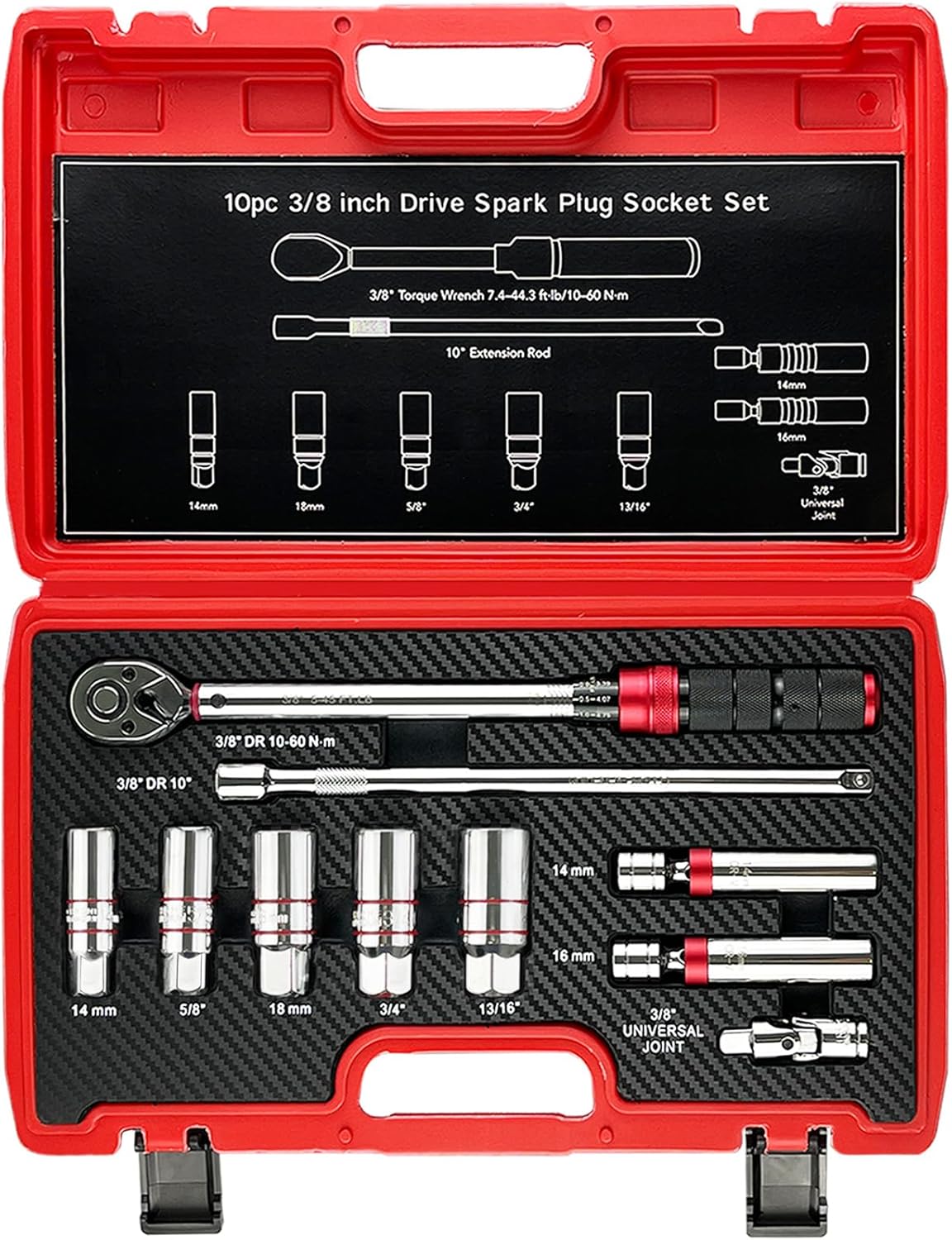 Amazon.com: MeilsurY 10-piece 360° Swivel Magnetic Spark Plug Socket ...
