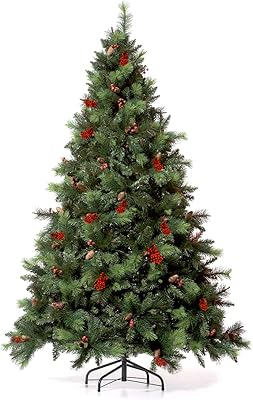 Amazon.com: Christmas is Forever Lighted Tabletop Ceramic Tree, 16 Inch ...