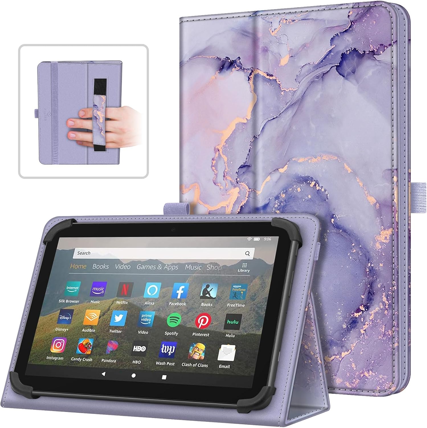 Amazon.com: Fintie Universal Case for 7-8 Inch Tablet eReader - Folio ...