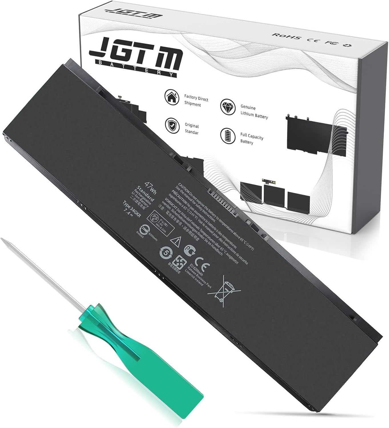 Amazon.com: JGTM E7440 E7450 Laptop Battery for Dell Latitude 14 7000 ...