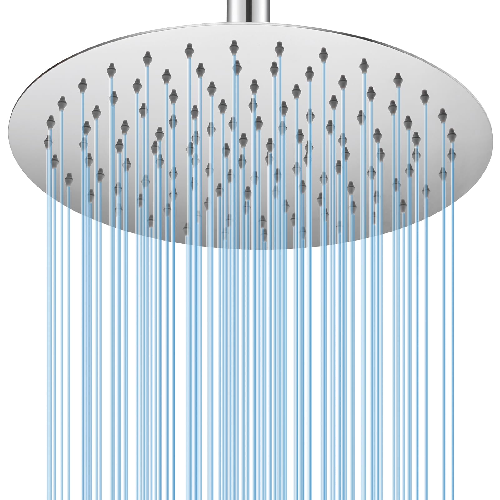 BSTIIU 12 Inch Round Rainfall Shower Head, High Pressure Overhead ...