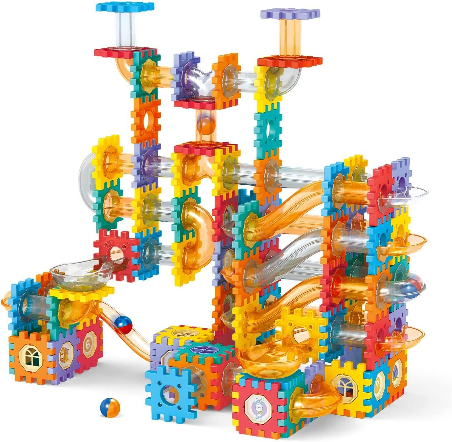 JOYIN Marble Run - 236Pcs Construction Building Blocks Toys with ...