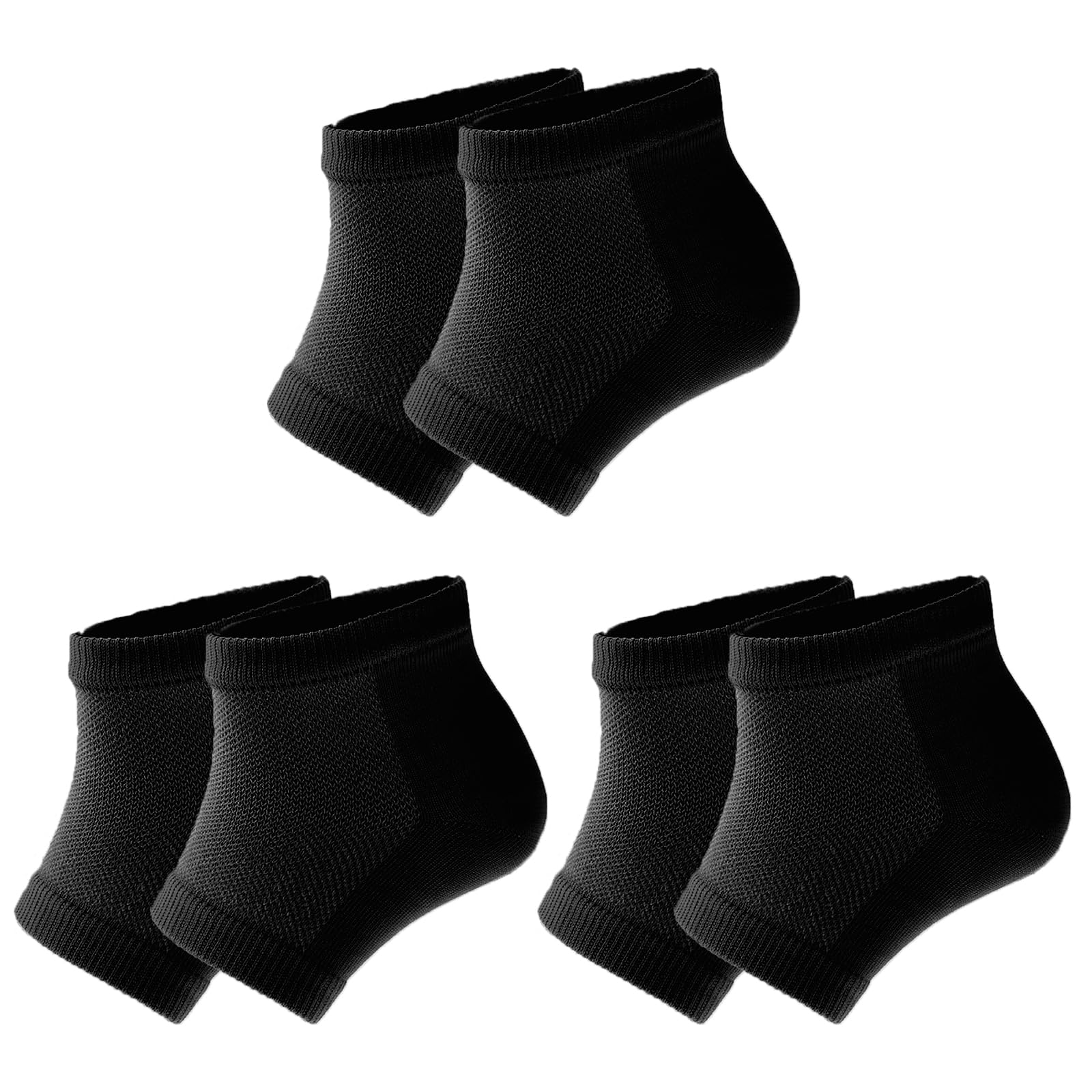 Amazon.com : COMNICO 3 Pairs Moisturizing Gel Heel Socks Effective Heel ...