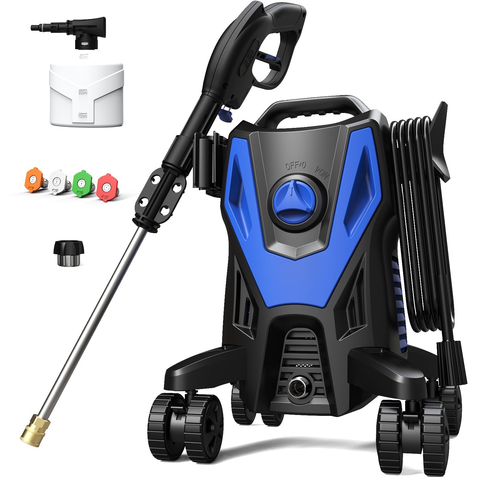 Amazon.com : SEN-QII Electric Pressure Washer 4200 PSI 2.8 GPM, 4 ...