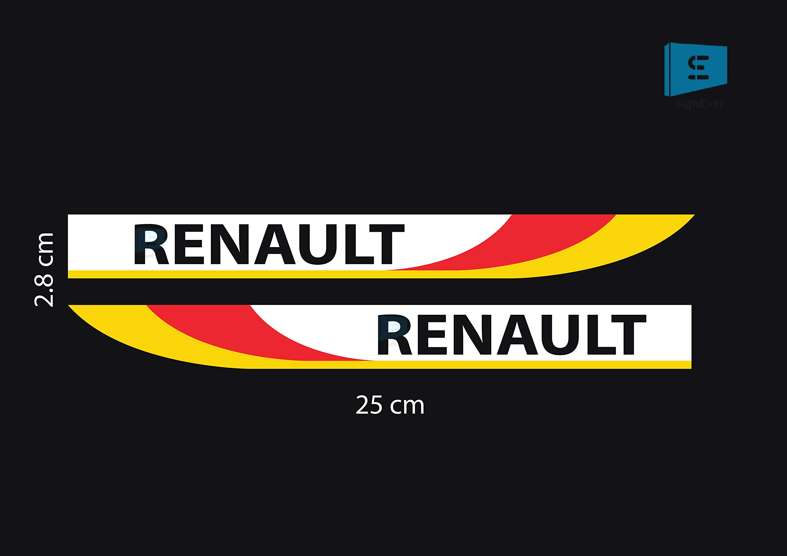 SIGN EVER Racing Logo Renault Car Stickers Exterior for Duster Kwid ...