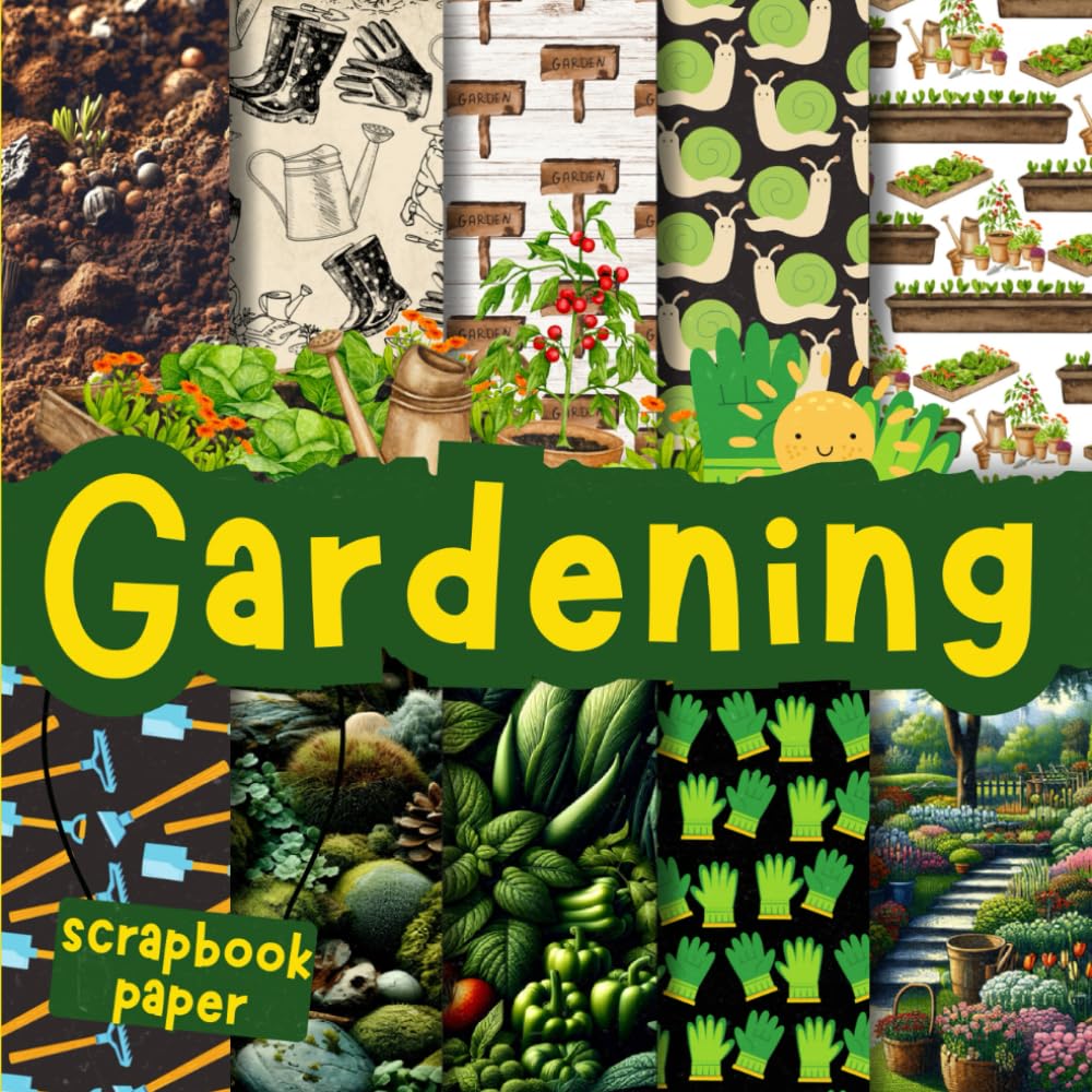 Gardening scrapbook paper: Double-Sided Decorative craft Papers for ...