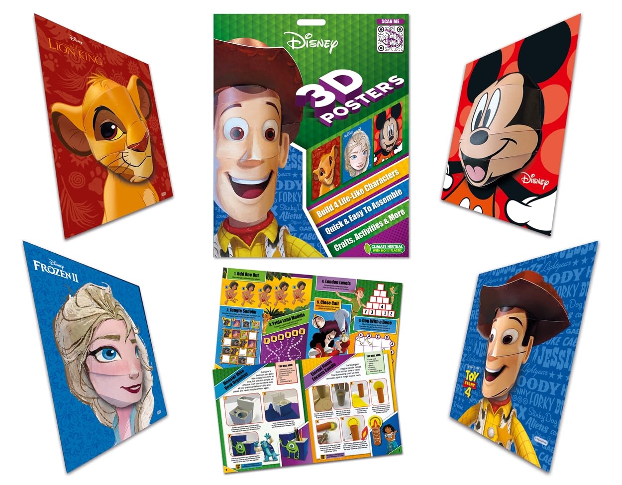 Disney: 3D Posters (Scan the QR code to see how to create your own wall ...