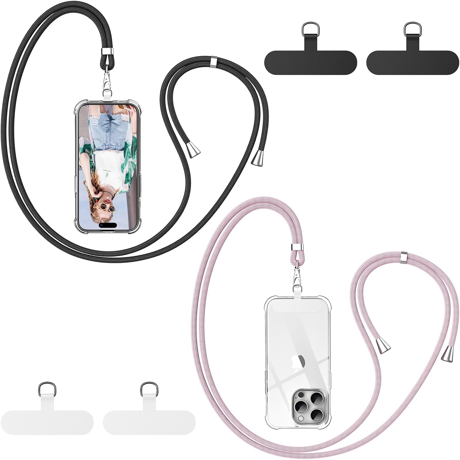 Amazon.com: caslord Phone Lanyard, 4× Patches, 2× Polyester Adjustable ...