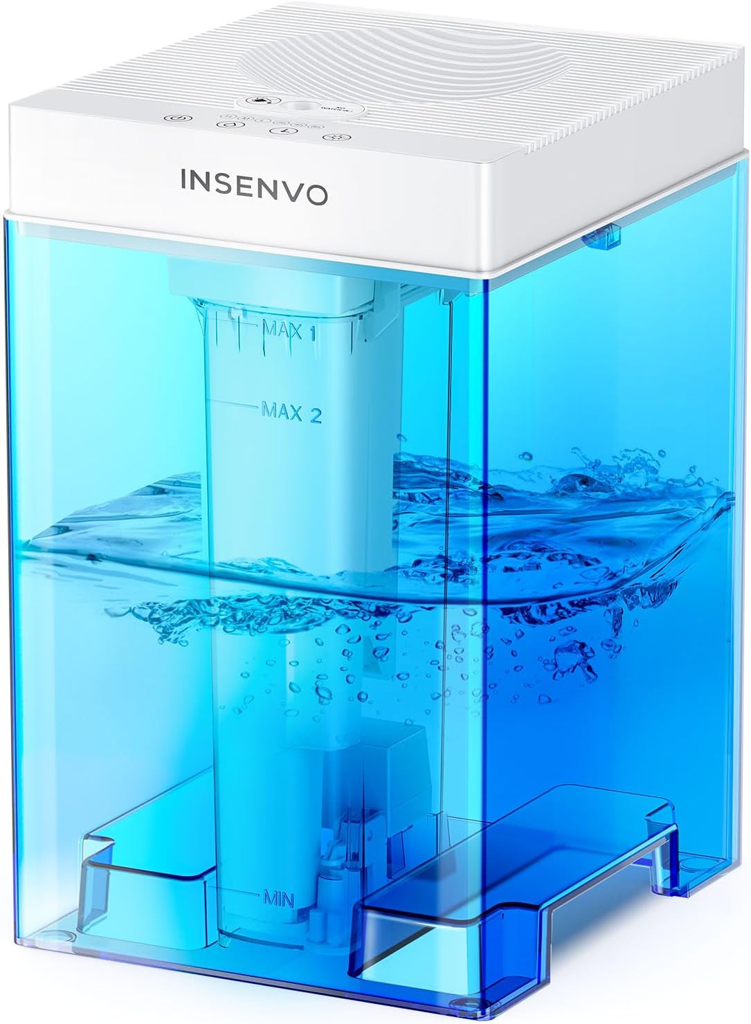 Amazon.com: INSENVO Humidifier 7.5L for Large Bedroom, Top Fill&Anti ...