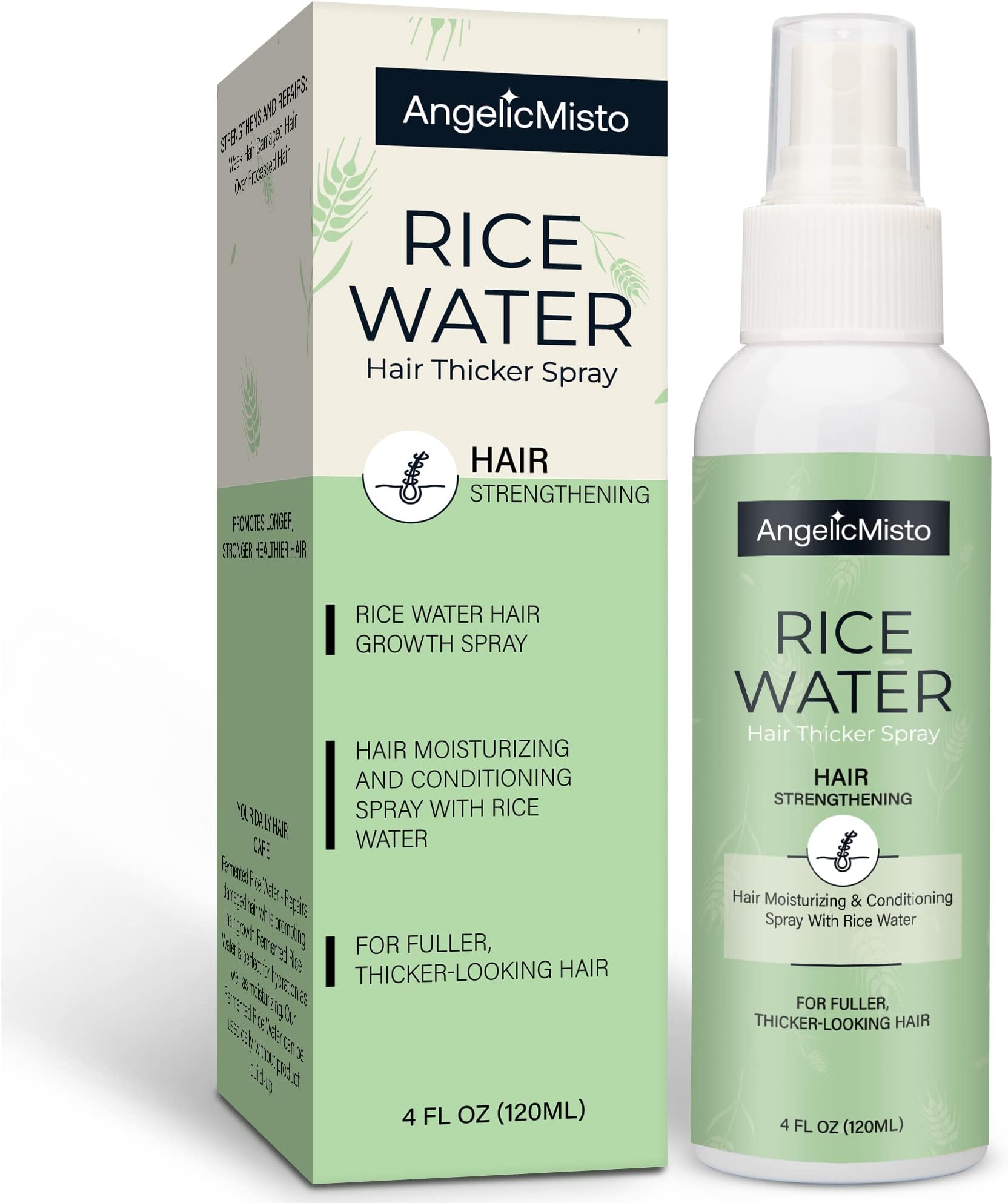 Amazon.com : Fermented Rice Water Spray for Hair Growth - Leave-In Biotin-Infused Hair Mist for ...
