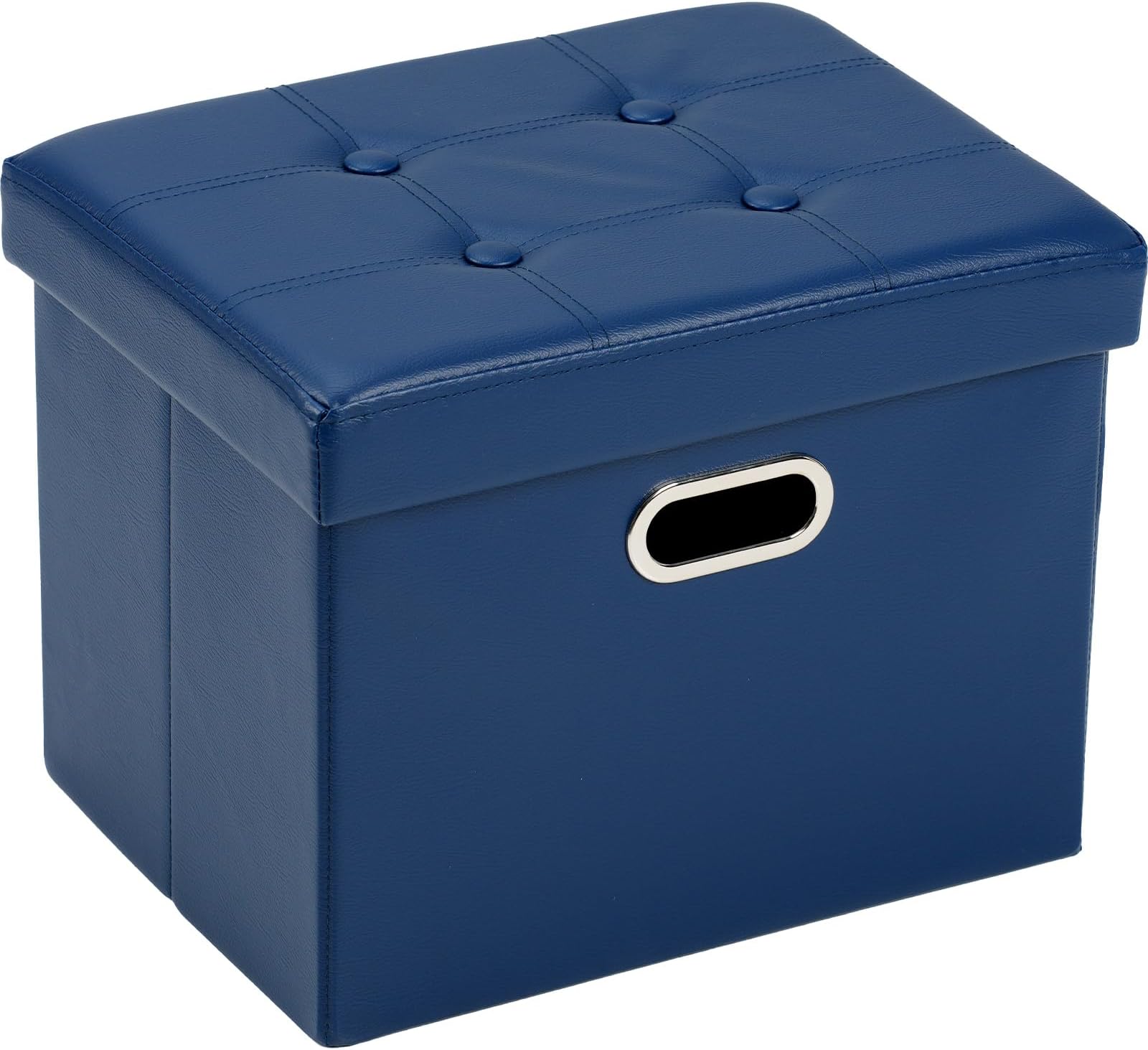 Amazon.com: AmasSmile Storage Ottoman Folding Foot Rest Stool, Leather ...