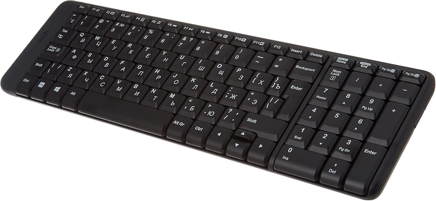 Logitech Wireless Combo MK220, QWERTY Russian Layout – Black – BigaMart