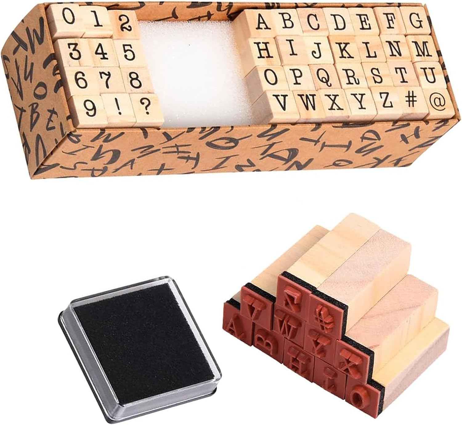 40pcs Letter Stamps Alphabet Stamps Alphabet Stamps for Clay Letter ...