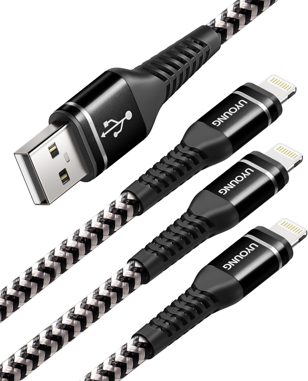 Amazon.com: Essri for iPhone Charger Cord 1FT 2Pack, [MFI Certified ...