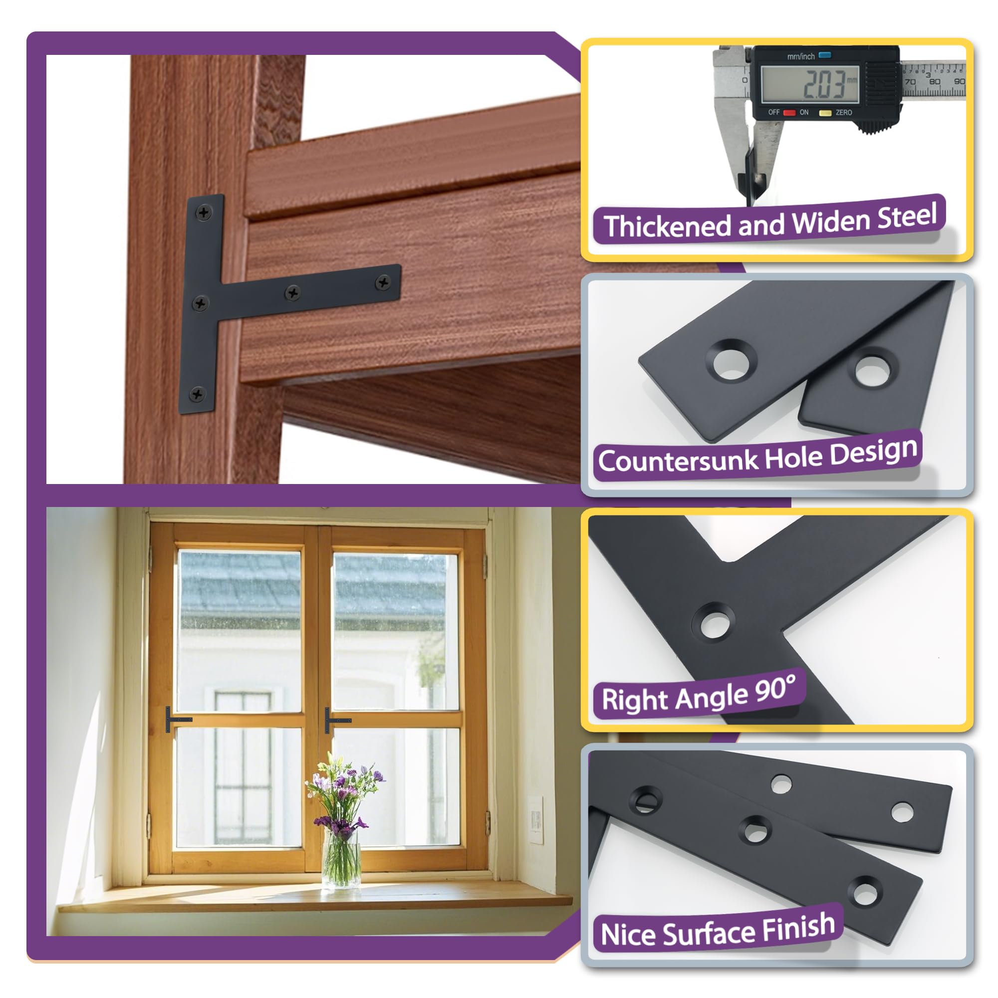 Flat Brace Panels Canada Value Pack Metal Flat Straight Brace Bracket ...
