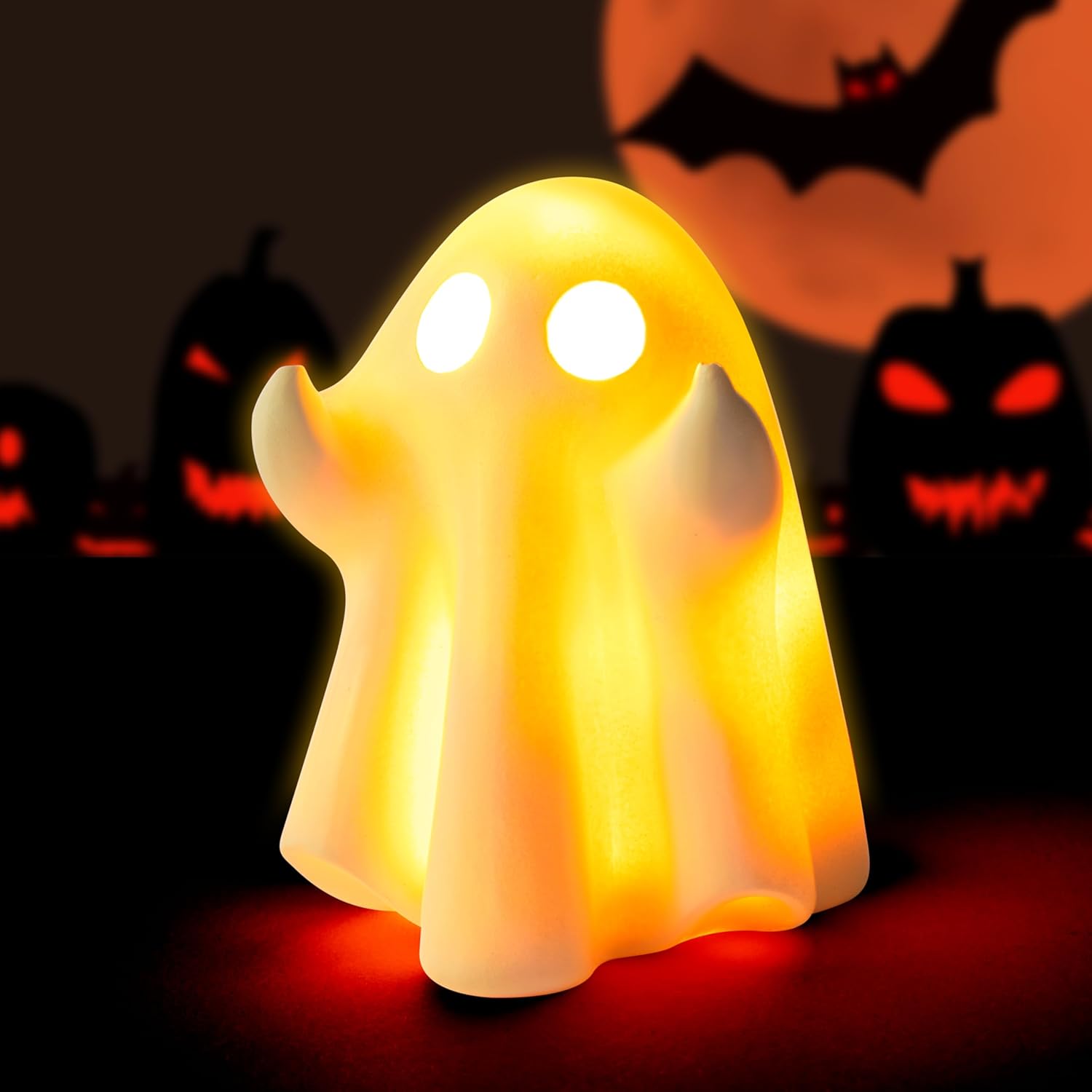 Amazon.com: SlaviteFestiwal Funny Ghost Light - 1Pcs Halloween Ghost ...