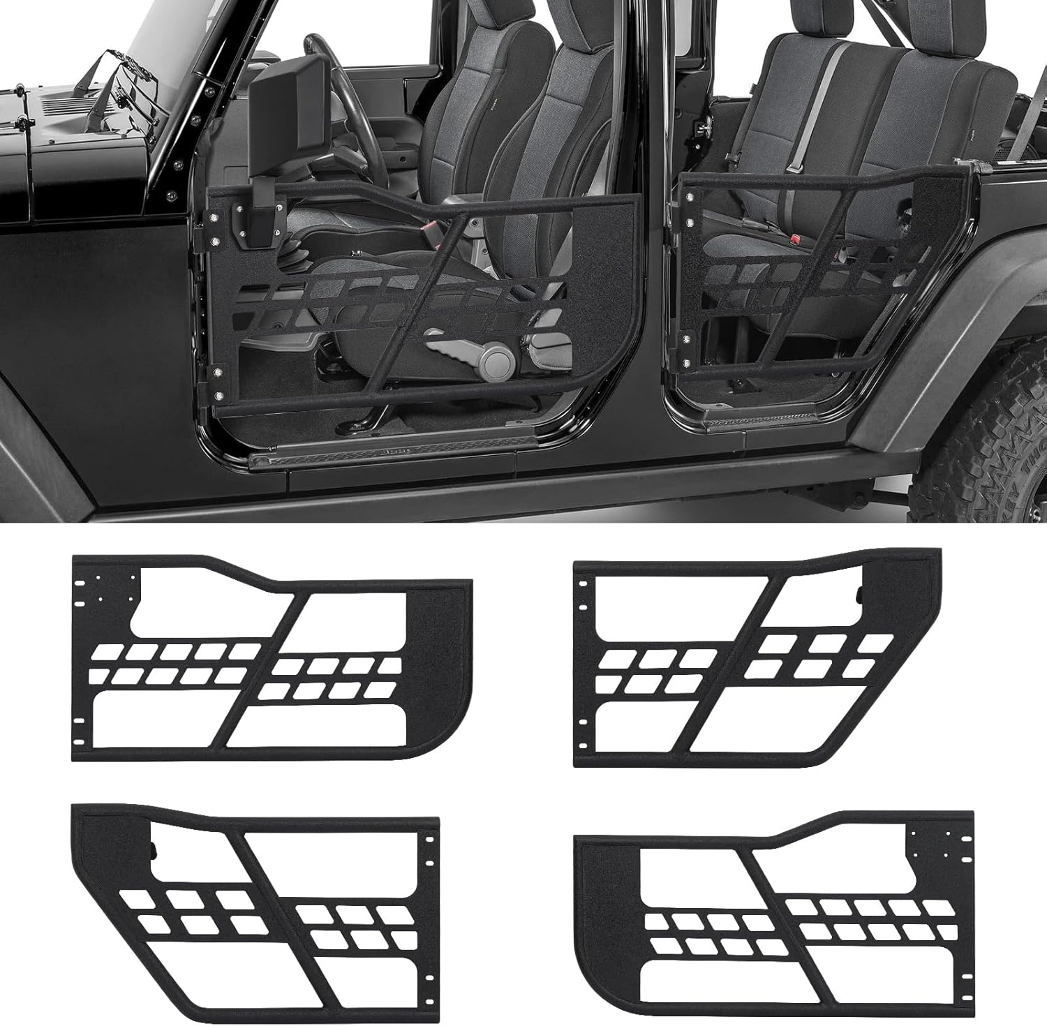 Amazon.com: MERXENG Off Road Tubular Trail Doors for 2021-2023 Ford ...