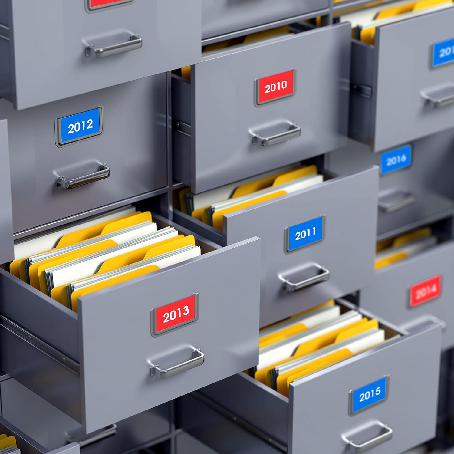 400 Pieces Rectangular Inventory Colored Coding Labels 3 x 5 Inches ...