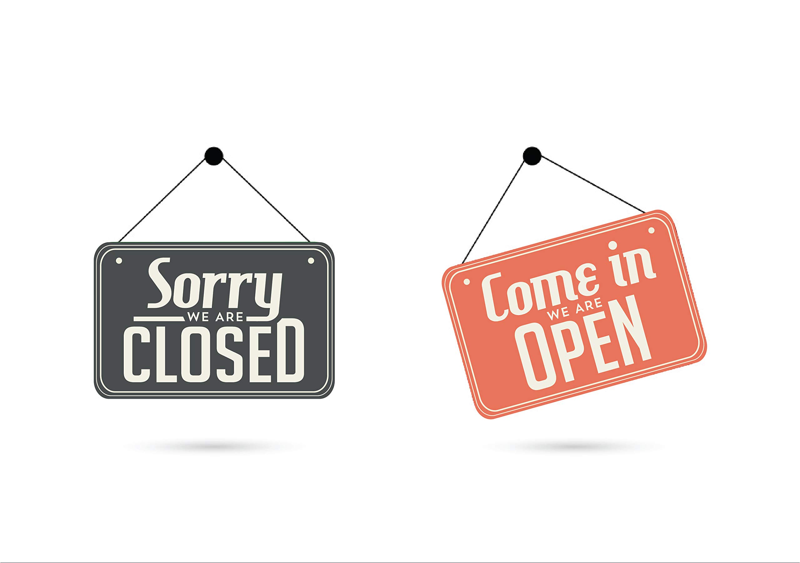 Open And Close Sign Board Vector Design 5927540 Vector Art, 60% OFF