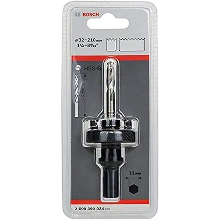 Bosch 2609390034 Hex Shank Arbor for 33mm-152mm, Black : Amazon.co.uk ...
