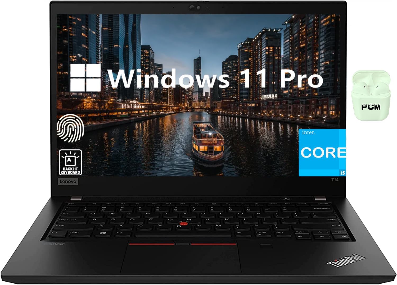 Amazon.com: Lenovo ThinkPad T14 G2 Business Laptop, 14 Inch FHD Display ...