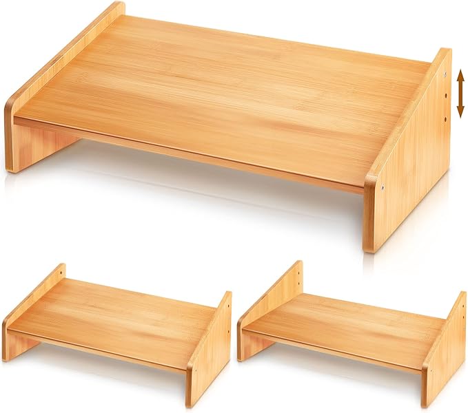 Amazon.com: Yookeer Foot Rest for Under Desk at Work, Wooden Foot Stool ...