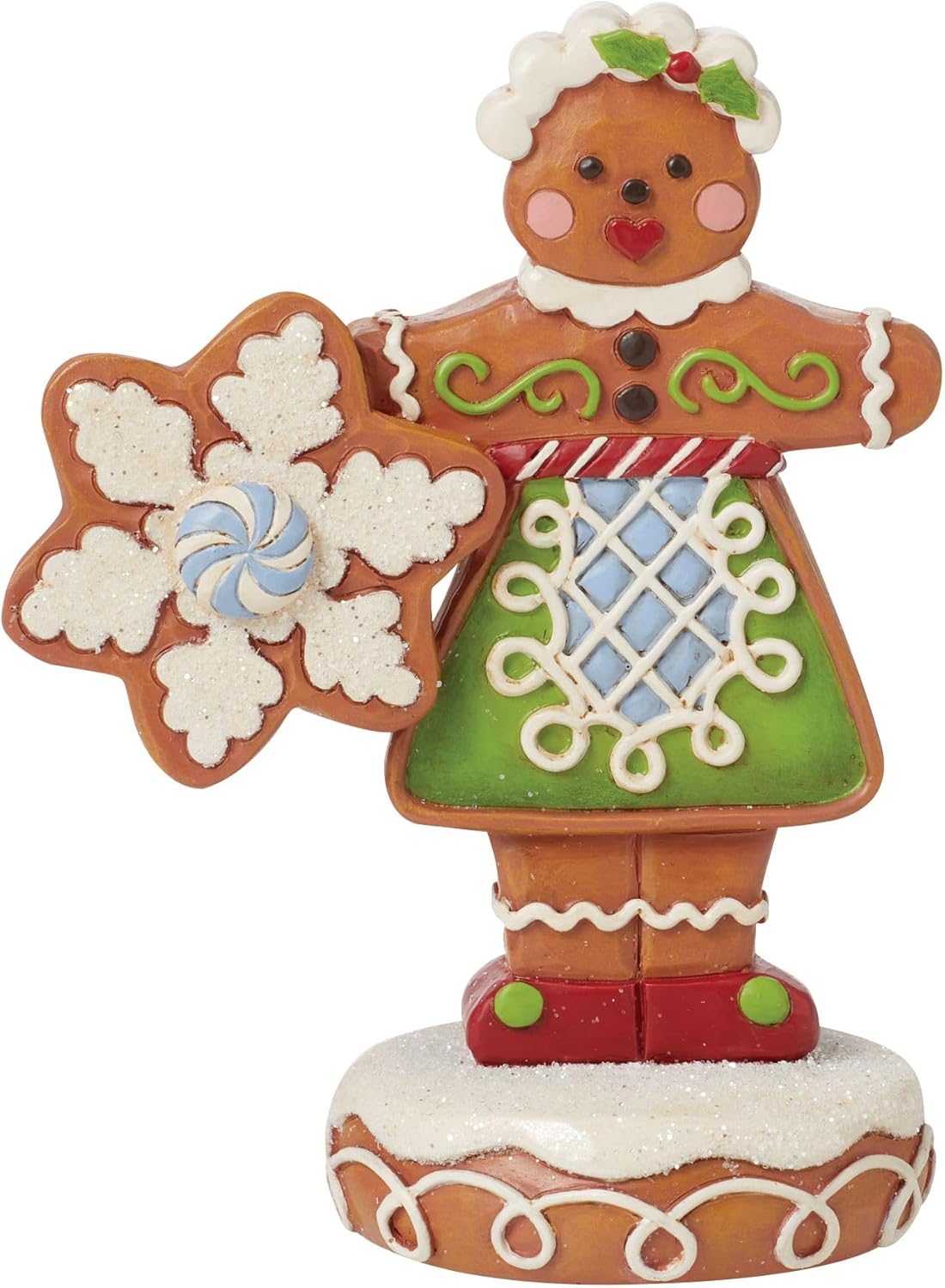 Amazon.com: Enesco Jim Shore Heartwood Creek Gingerbread Christmas Girl ...
