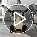 Amazon.com: Astronaut Table with Round Top 19.7"X 17.7" Sofa End Table ...