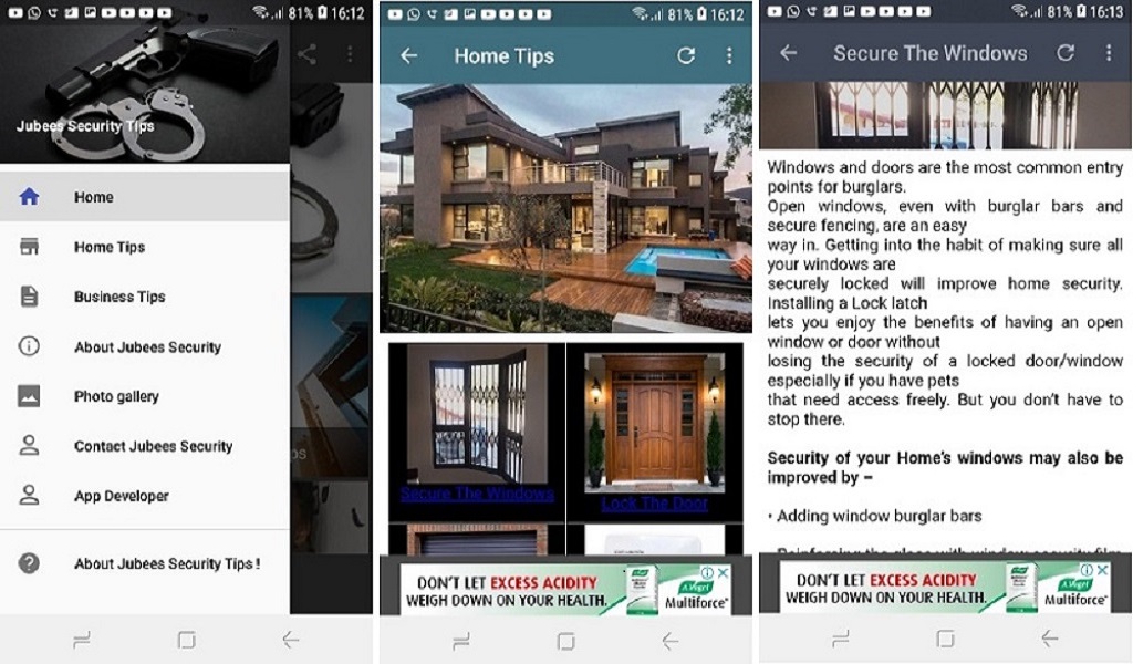 Jubees Security Tips ! - App on Amazon Appstore