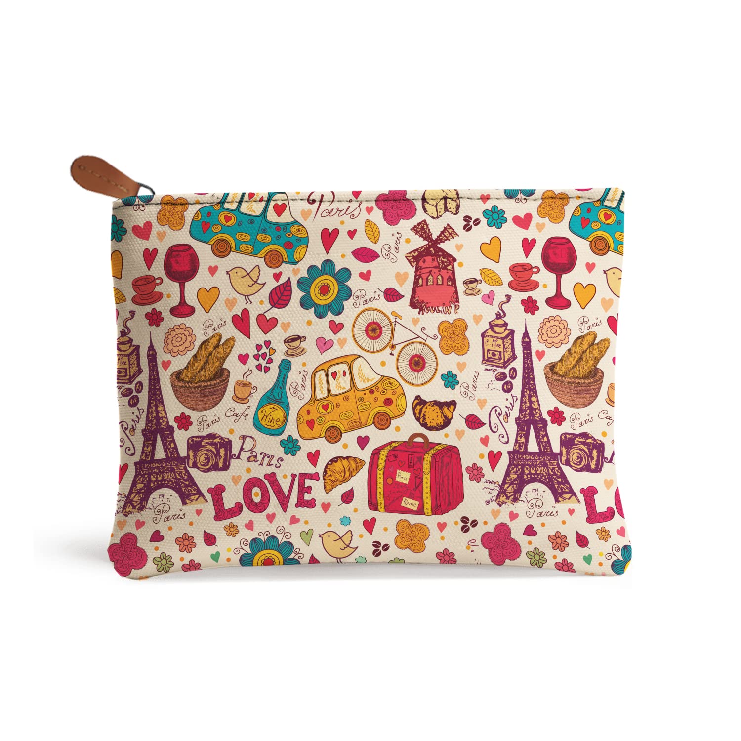 Buy PAPER PLANE DESIGN Multipurpose Canvas Travel Pouch for Girls ...