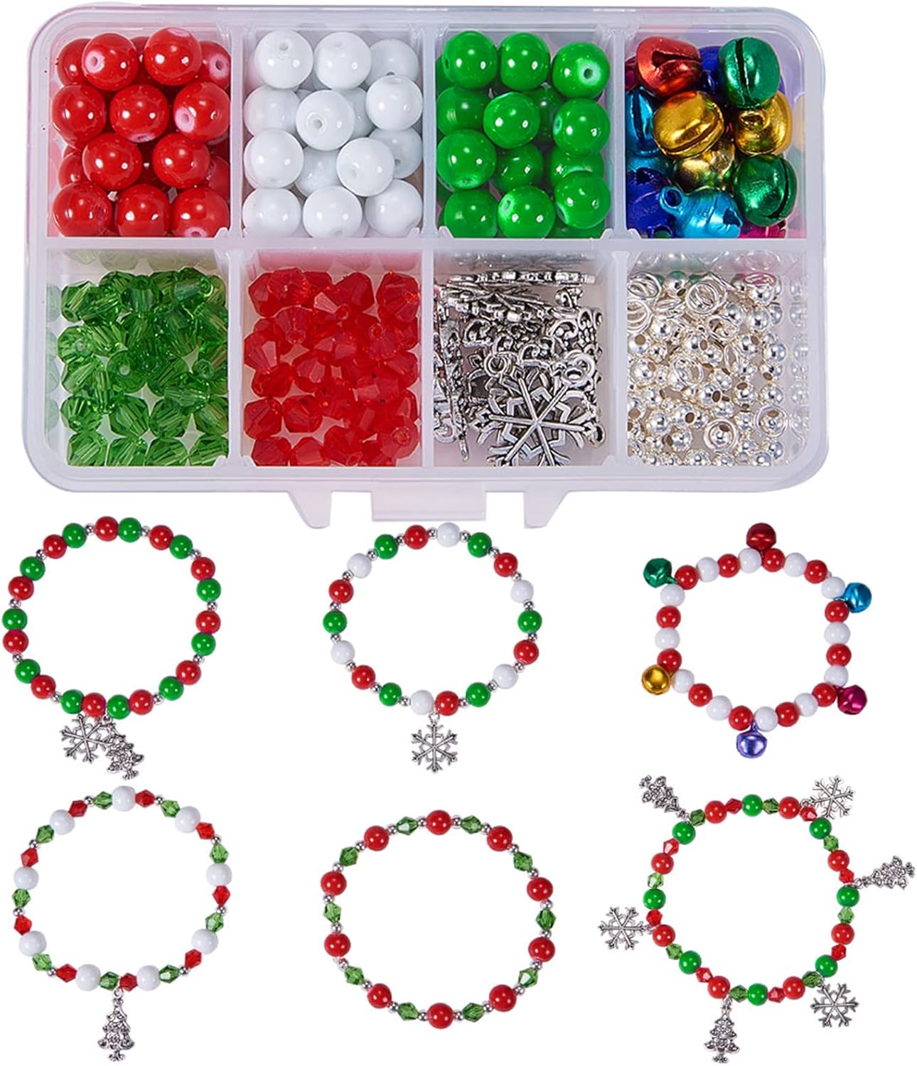 Amazon.com: SUNNYCLUE 1 Box 263Pcs DIY 6 Sets Christmas Adjustable ...