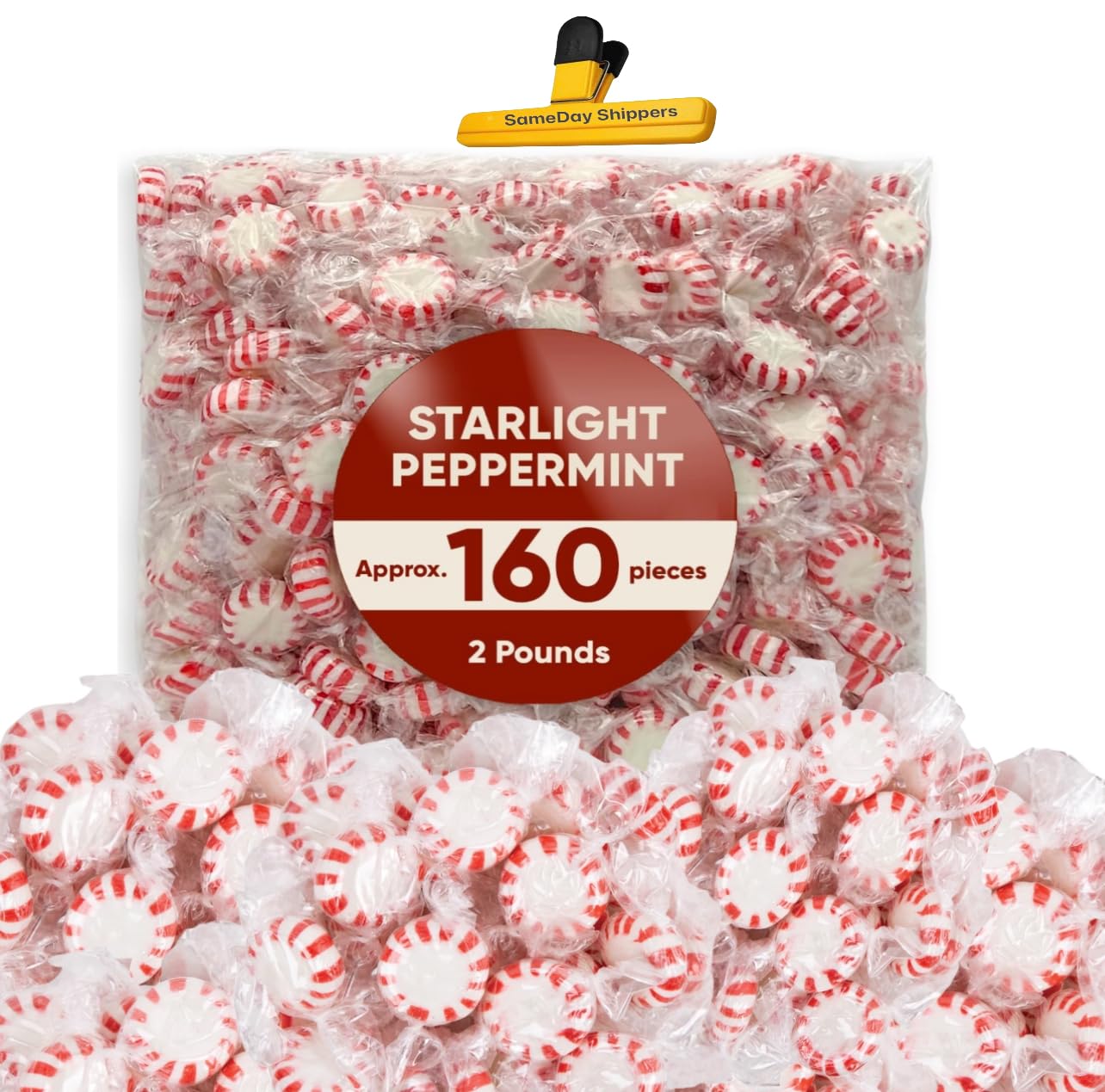 Amazon.com : Peppermints Mints Hard Candies | (2 POUND MINTS ...