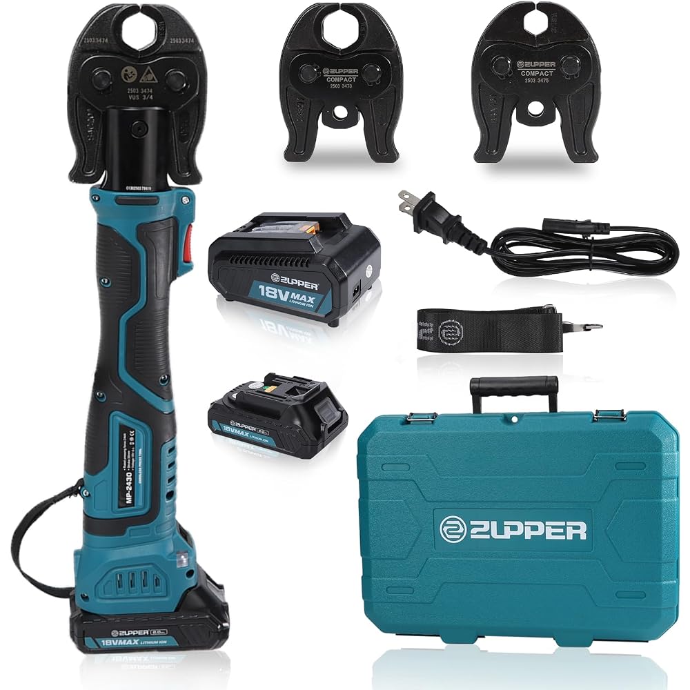 $20/mo - Finance Pro Press Copper Crimper Tool with 3 Pro Press Jaws 1/ ...
